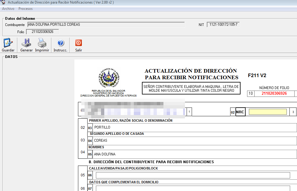 Formulario F-211 ¿cuándo presentarlo ? > Contaportable