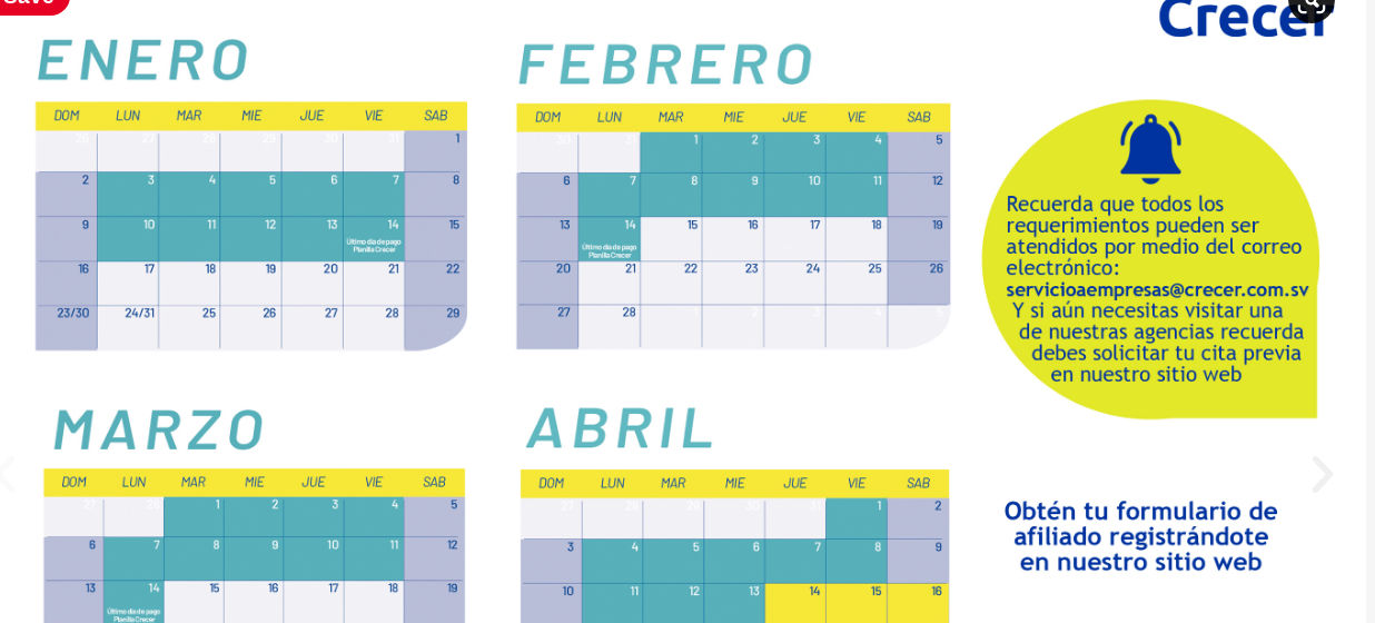 Calendario 2022 De Planillas Previsionales Isss Afp Ipsfa Y Otros