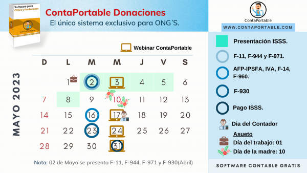 Calendario 2023 De Planillas Previsionales Isss Afp Ipsfa Y Otros